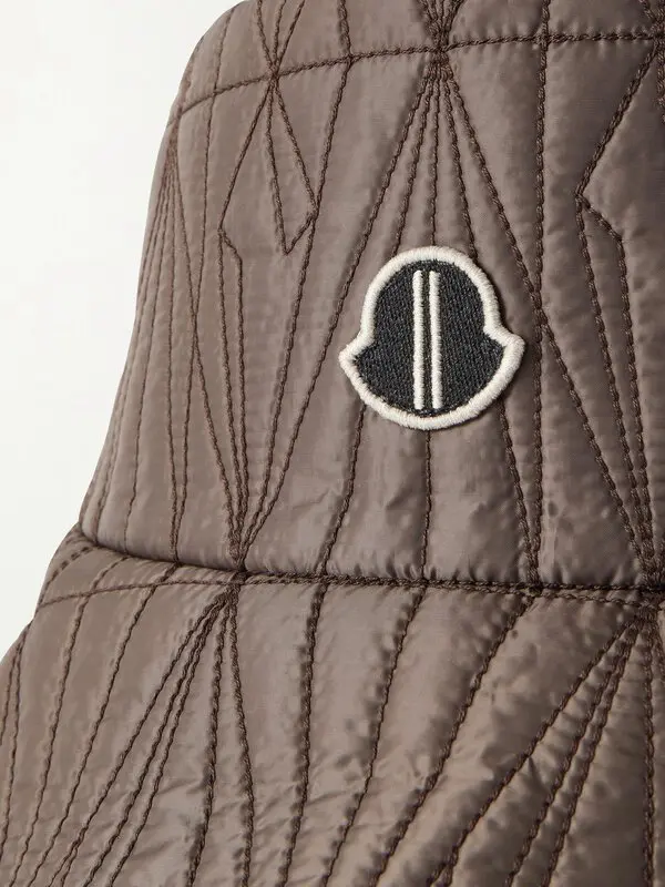 Rick Owens X Moncler Padded Quilted Shell Bucket Hat