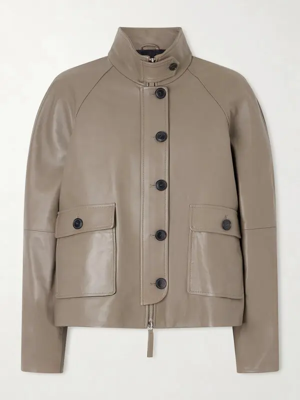 Proenza Schouler White Label Gio Leather Jacket - Brown
