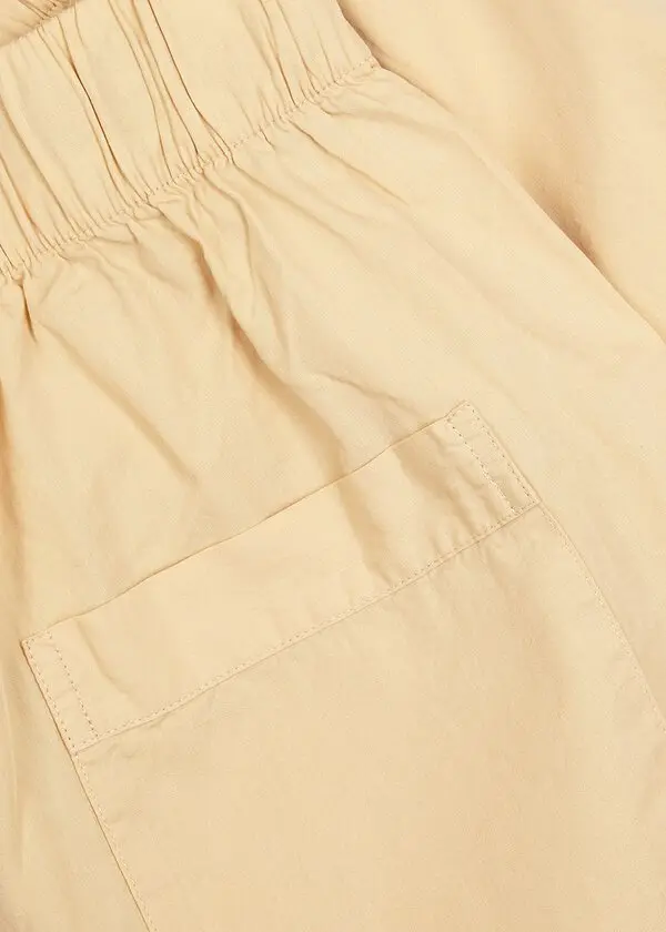 TEKLA Poplin Pyjama Shorts - Beige