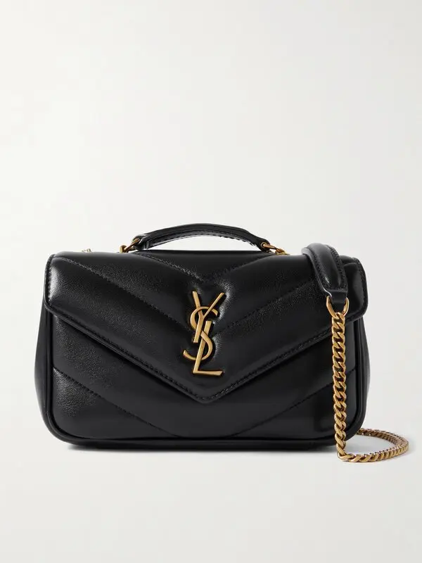 Saint Laurent Loulou Mini Matelassé Leather Shoulder Bag