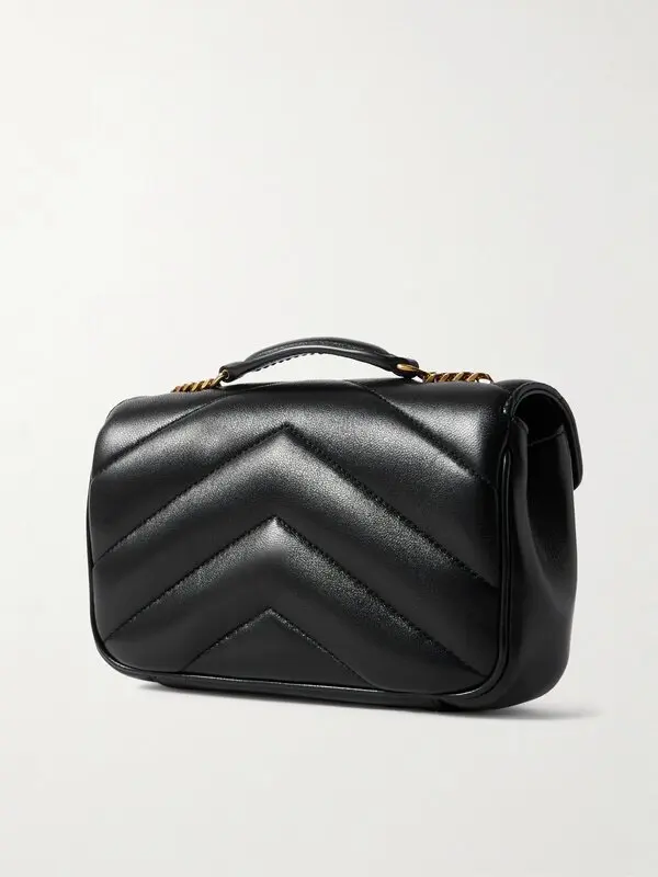 Saint Laurent Loulou Mini Matelassé Leather Shoulder Bag