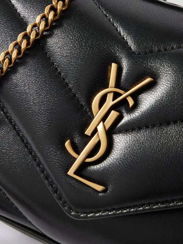 Saint Laurent Loulou Mini Matelassé Leather Shoulder Bag