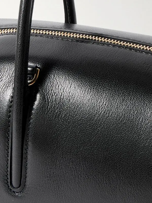 DEMELLIER The Stockholm Midi Textured-leather Tote - Black