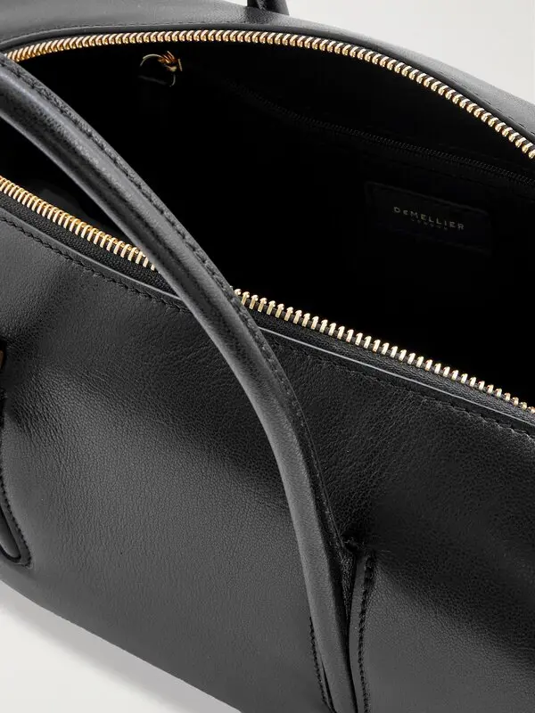 DEMELLIER The Stockholm Midi Textured-leather Tote - Black