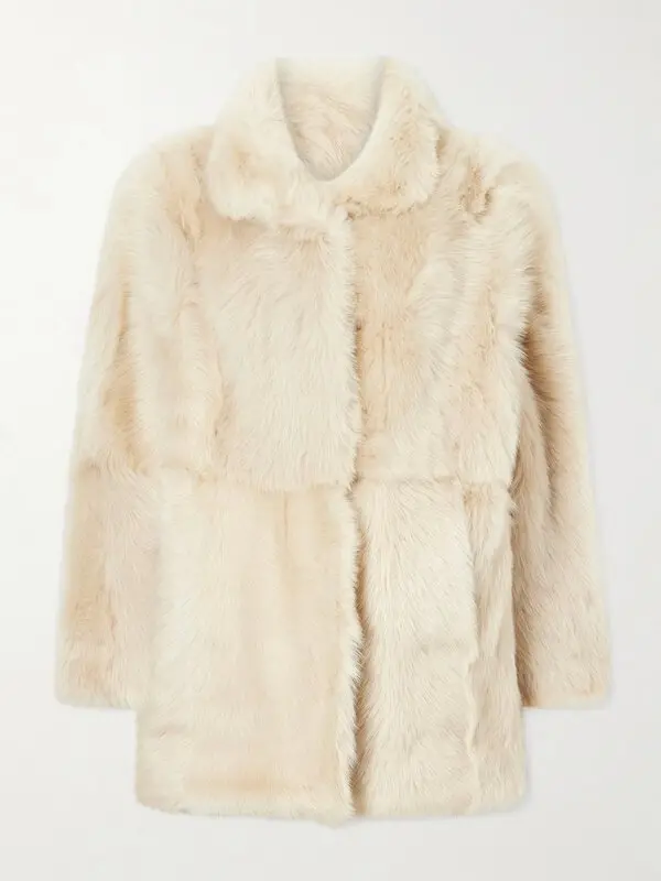 KALLMEYER Donna Reversible Shearling Coat - Neutrals