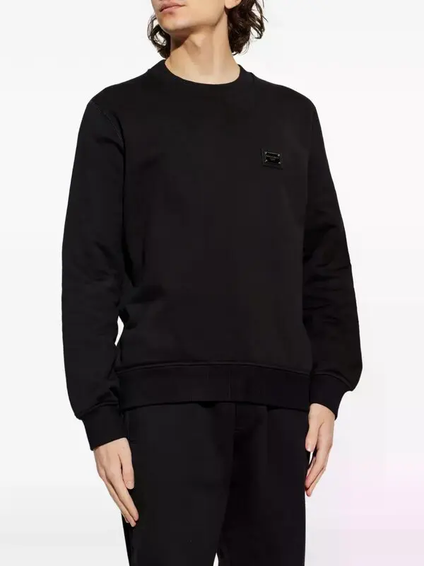 Dolce & Gabbana Logo-plaque Crew-neck Sweatshirt