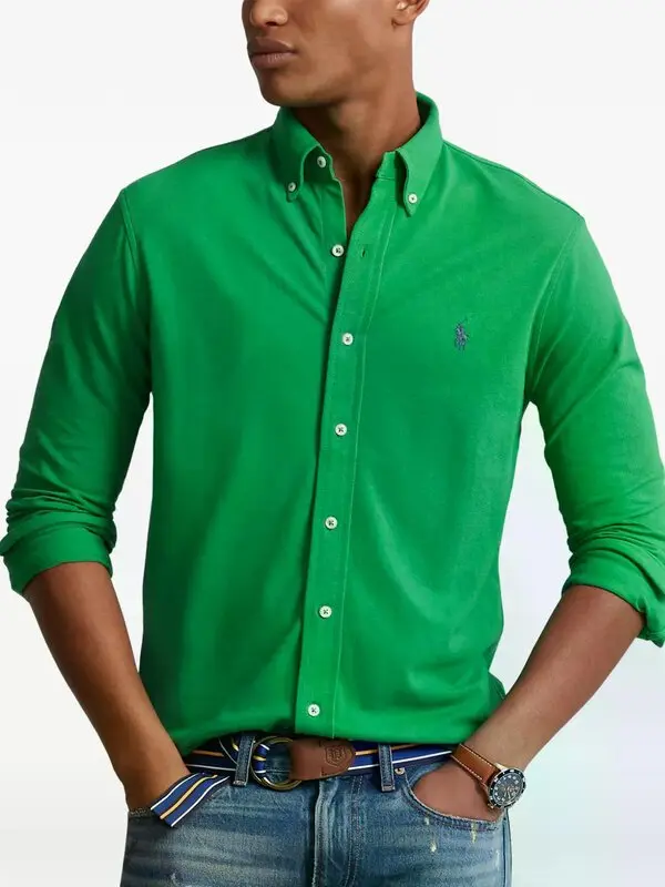Polo Ralph Lauren Button Long-sleeve Shirt - Green