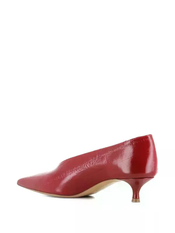 Le Monde Beryl Babouche Heeled Pumps - Red