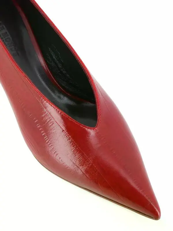 Le Monde Beryl Babouche Heeled Pumps - Red