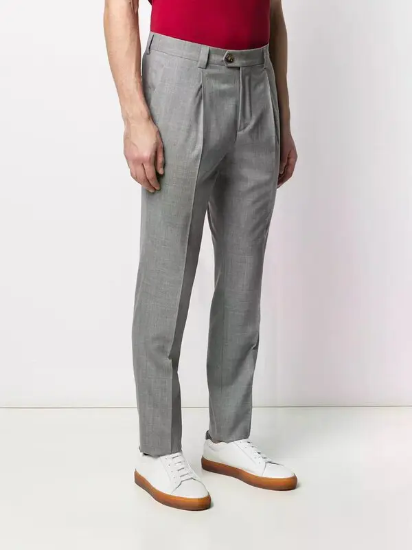 Brunello Cucinelli Mid-rise Tailored Trousers - Grey