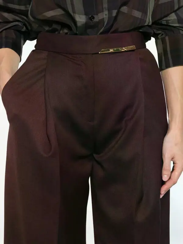 Elisabetta Franchi Pleated Front Tailored Trousers