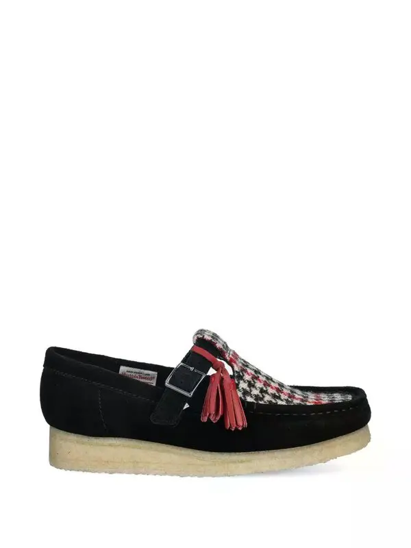 Clarks Wallabee T-bar Loafers - Black