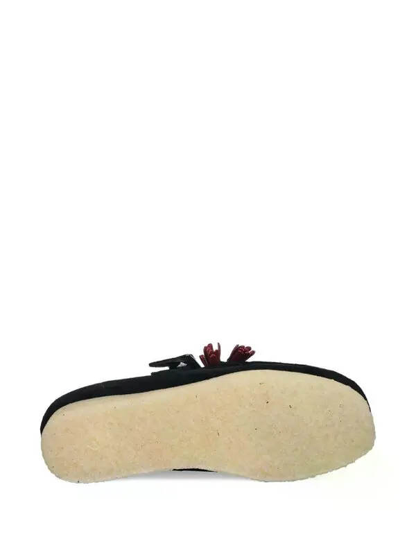 Clarks Wallabee T-bar Loafers - Black