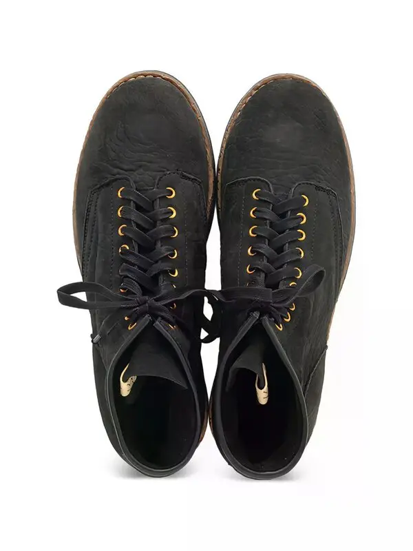 Visvim Round-toe Lace-up Boots - Black