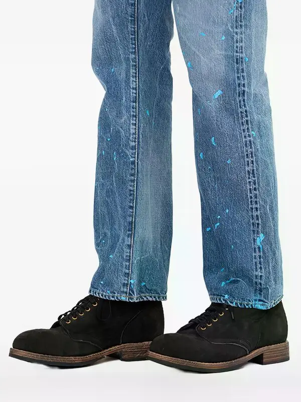 Visvim Round-toe Lace-up Boots - Black