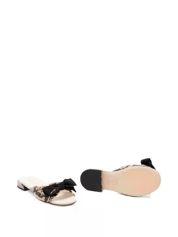 Prada Bow Sandals