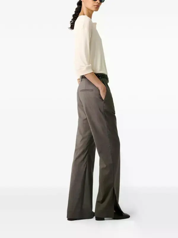 Studio Nicholson Mitra Split Hem Trousers - Grey