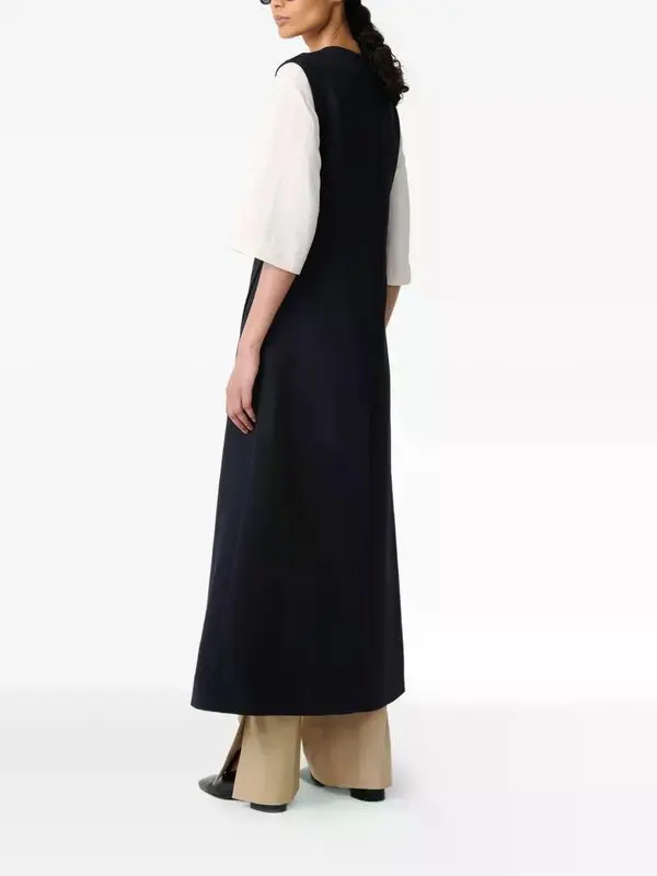 Studio Nicholson Asymmetric Wrap-front Corus Dress - Black