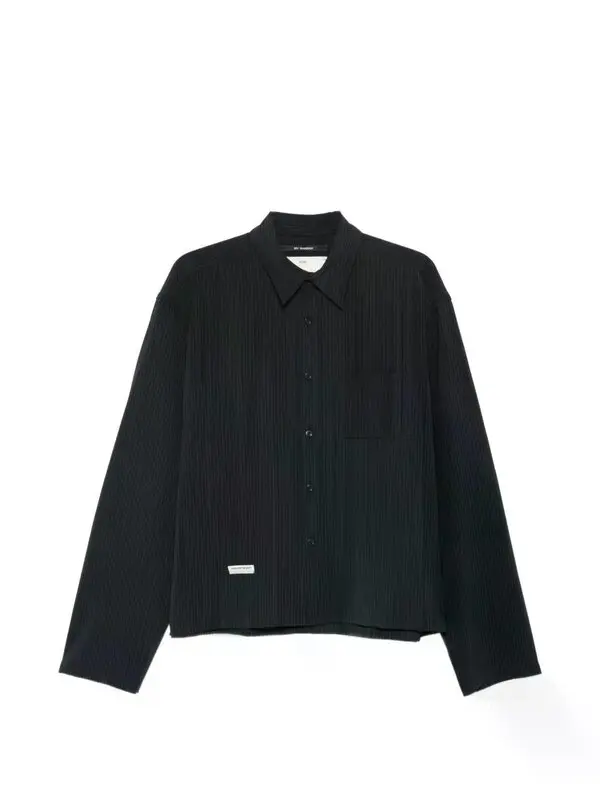 SONG FOR THE MUTE Pinstripe Chest-pocket Shirt