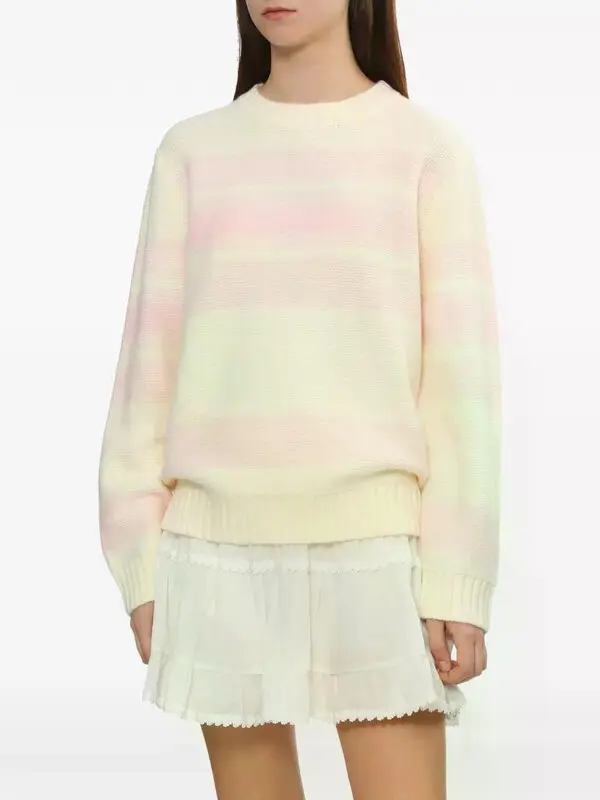 TOUT A COUP Striped Crew Neck Long Sleeve Sweater