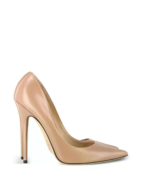 JIMMY CHOO Anouk Pointed-toe Pumps - Neutrals