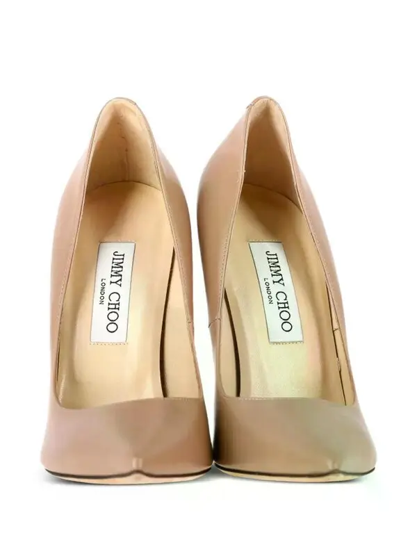 JIMMY CHOO Anouk Pointed-toe Pumps - Neutrals