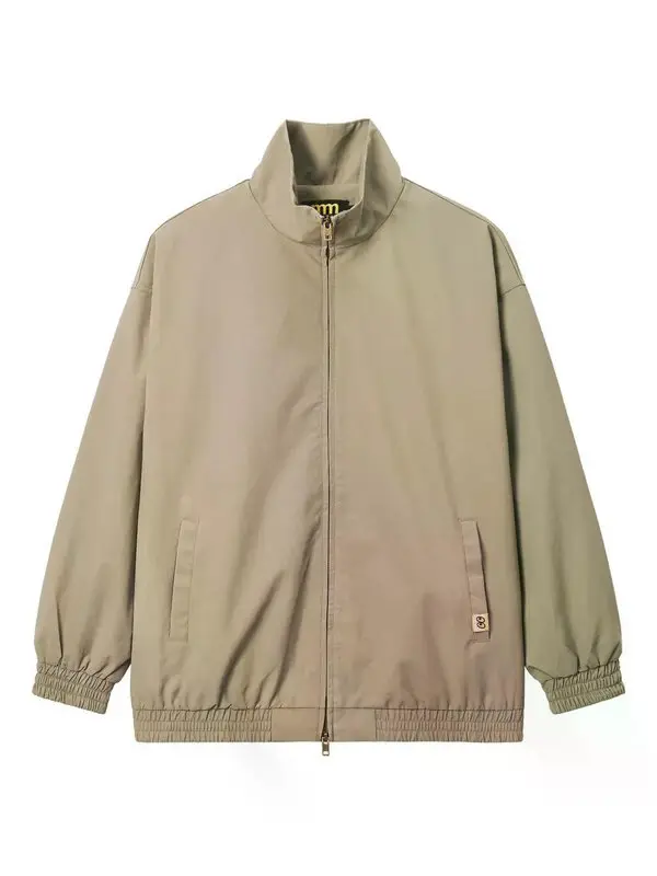 MINI CREAM Zip-fastening High-neck Jacket