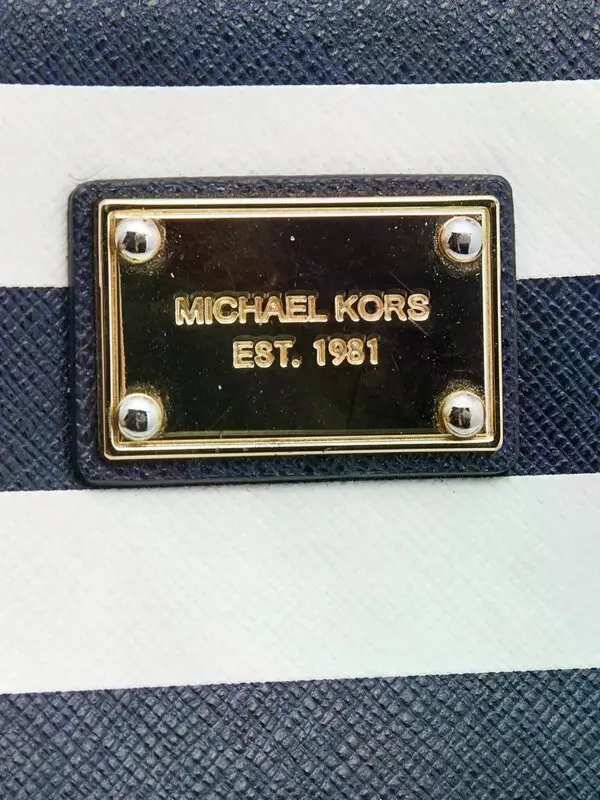 Michael Kors Striped Leather Wallet