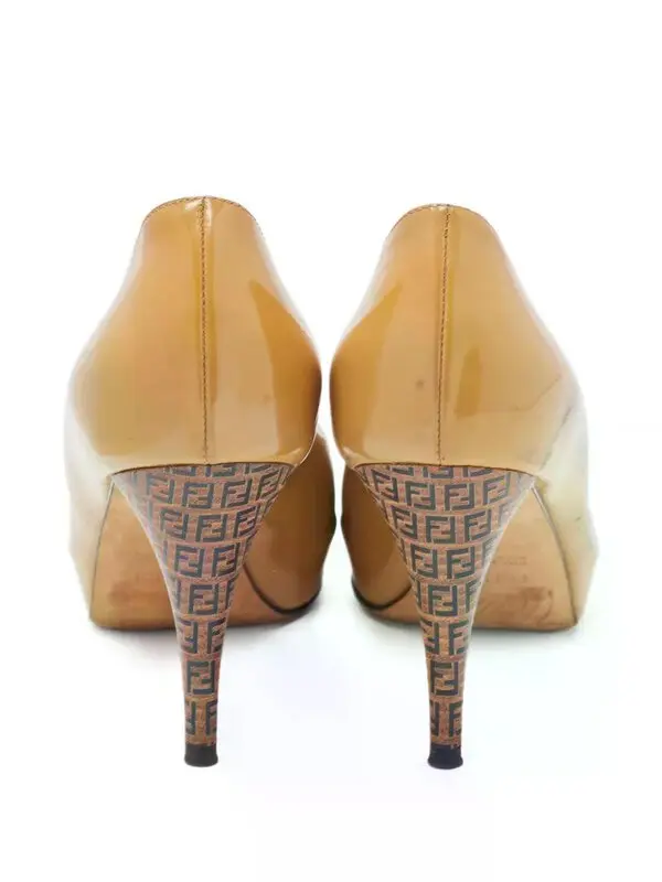 Fendi Zucca Patent Leather Pumps