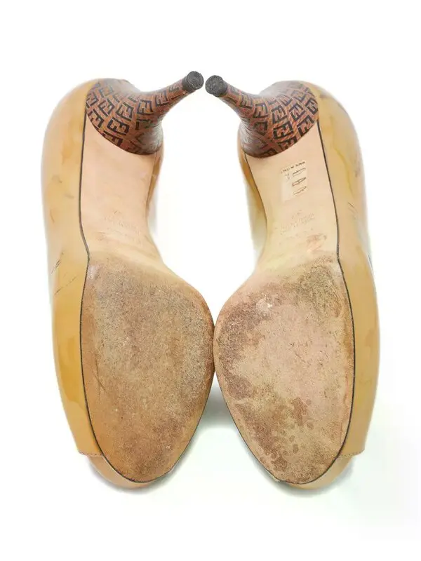 Fendi Zucca Patent Leather Pumps