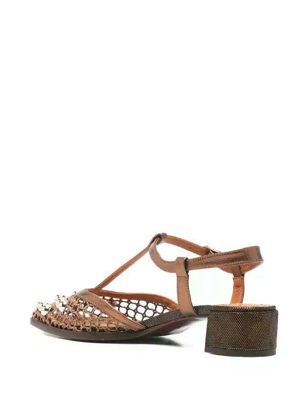 Chie Mihara Hagila Studded Heeled Pumps - Brown