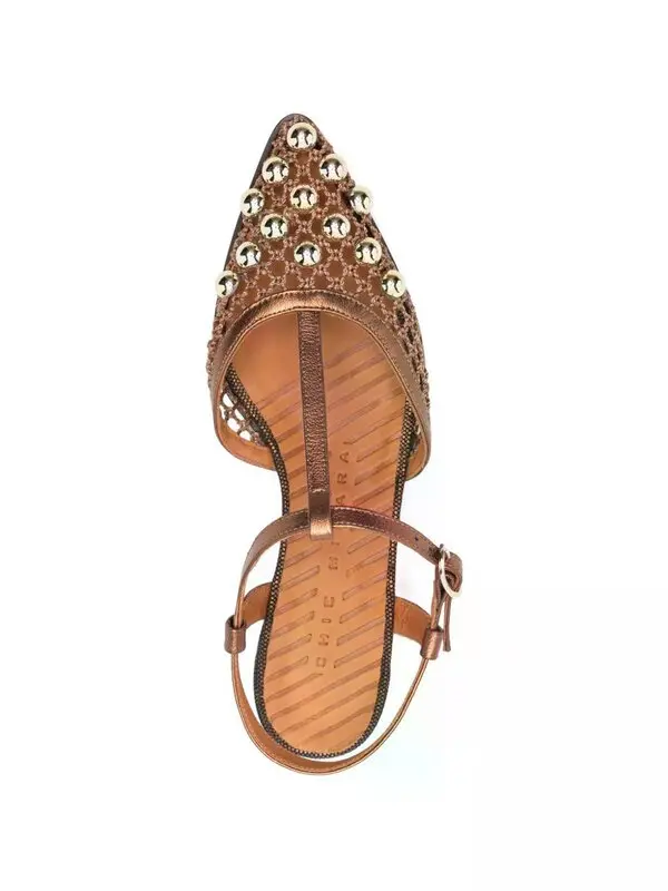 Chie Mihara Hagila Studded Heeled Pumps - Brown