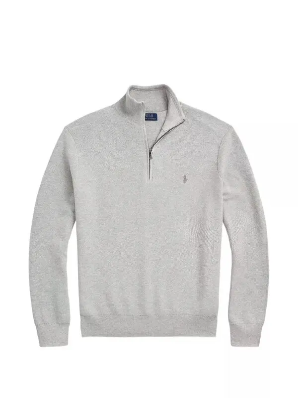 Polo Ralph Lauren Long-sleeve Zip-fastening Sweater - Grey