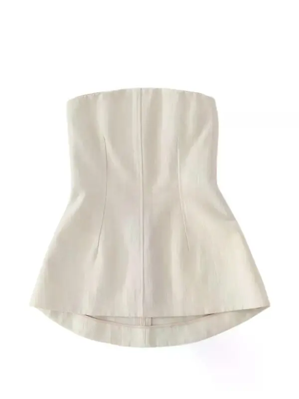 Studio Nicholson Arles Strapless Top - Neutrals