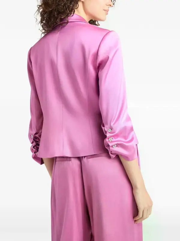 Cinq À Sept Textured Satin Khloe Jacket