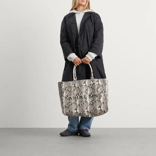 ANINE BING Leo Canvas Tote