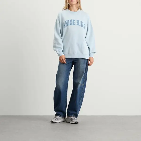 ANINE BING Miles Sweatshirt - Light Blue