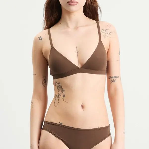 SKIMS Fits Everybody Triangle Bralette - Cocoa