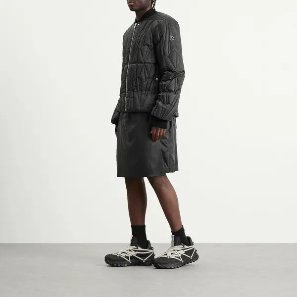 Rick Owens X Moncler Geocamo Flight Jacket - Black