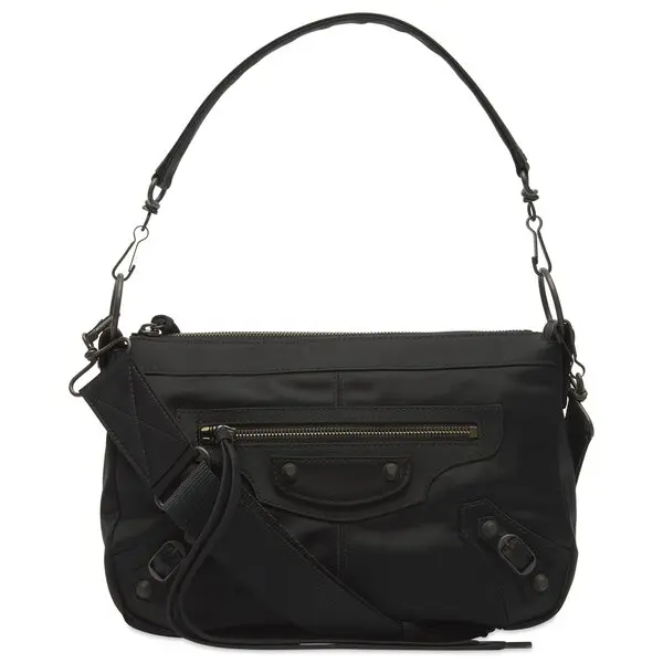 Balenciaga Le City Moto Nylon Tote - Black