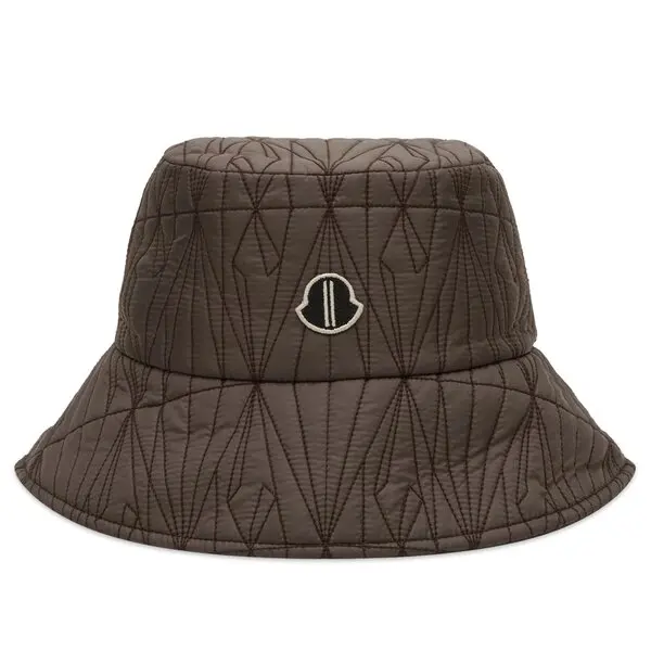 Rick Owens X Moncler Quilted Bucket Hat - Dark Dust
