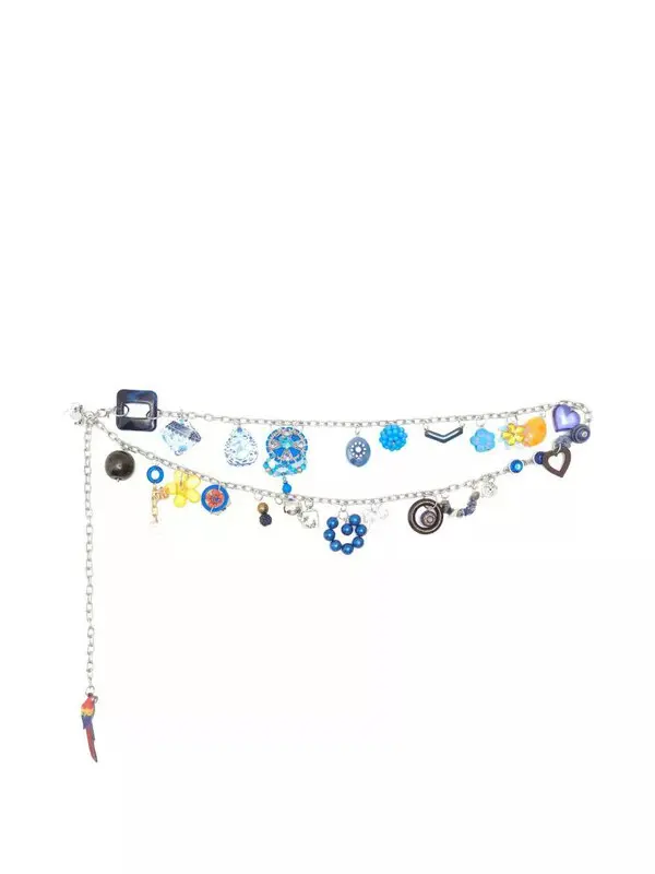 AMIR SLAMA Charm Chain Belt - Silver