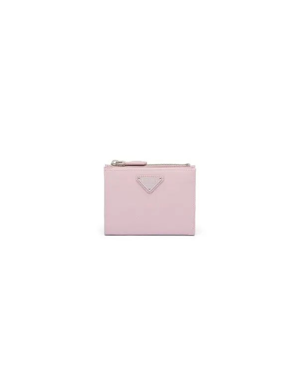 Prada Small Saffiano Leather Wallet - Alabaster