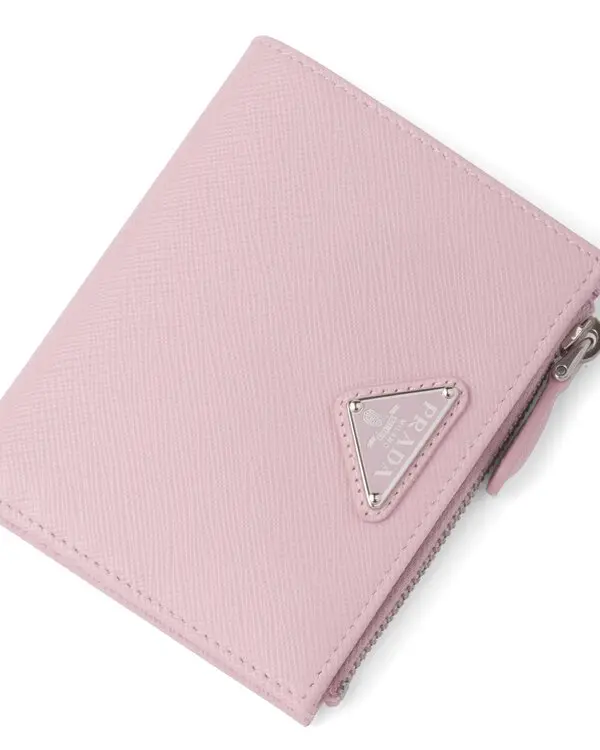 Prada Small Saffiano Leather Wallet - Alabaster