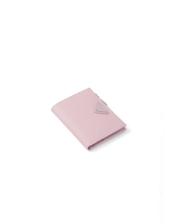 Prada Small Saffiano Leather Wallet - Alabaster