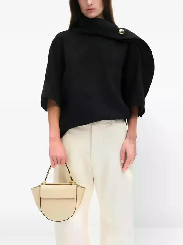 WANDLER Hortensia Top Handle Satchel - Neutrals