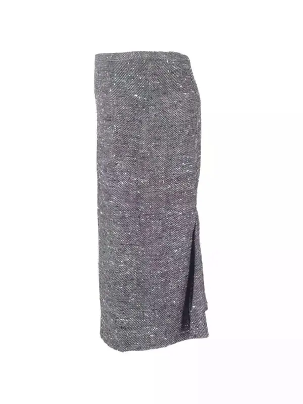 Max Mara Tweed Pencil Midi Skirt