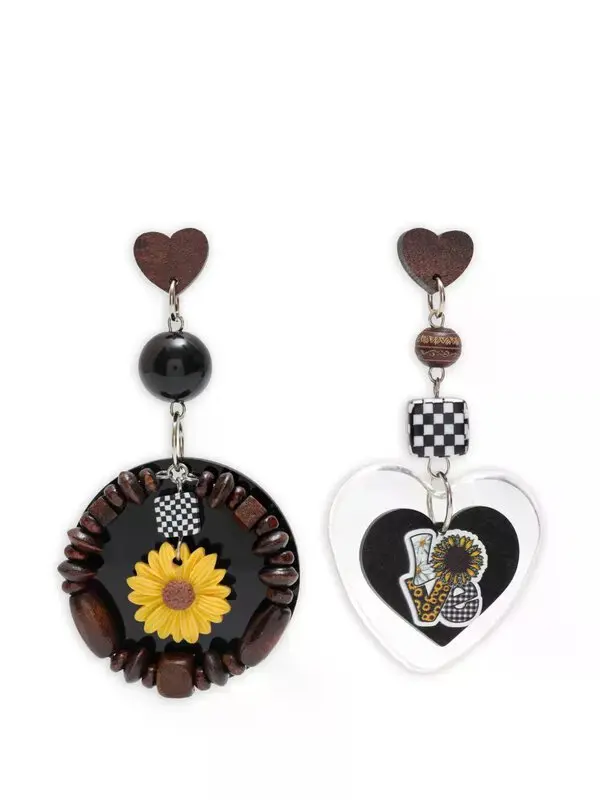 AMIR SLAMA Heart-shape Drop Earrings