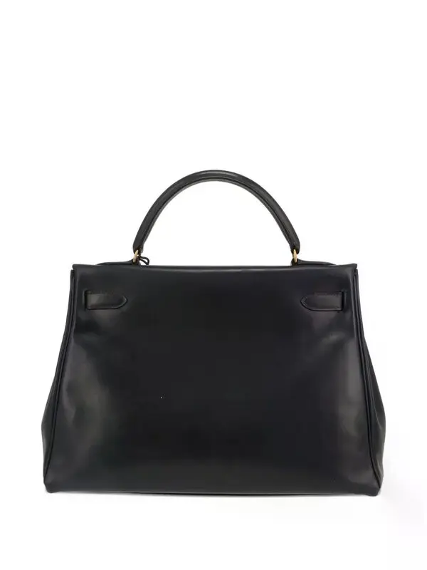 Hermès 1993 32 Kelly Leather Tote - Blue