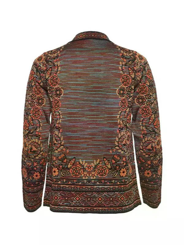 Missoni Long-sleeved Floral Cardigan - Red